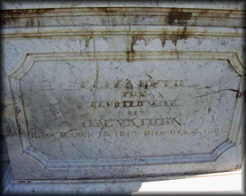 Vaiden Monument Inscriptions